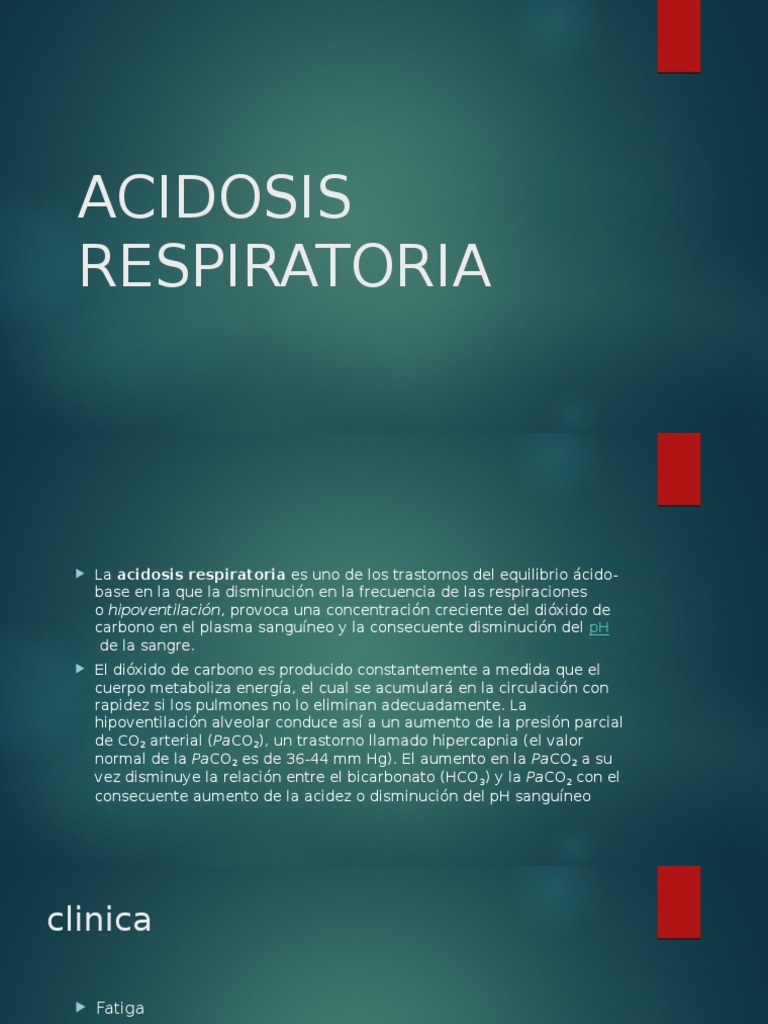 Acidosis Respiratoria | PDF