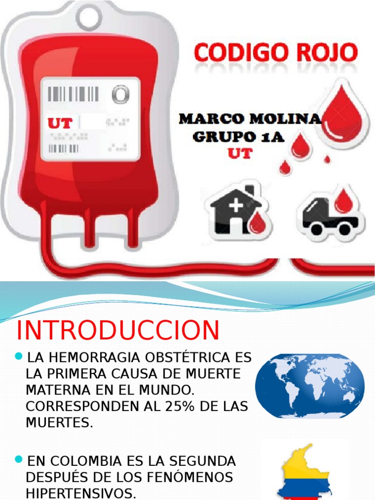 Código Rojo en Hemorragia Obstétrica | PDF | Coagulación | Plaqueta
