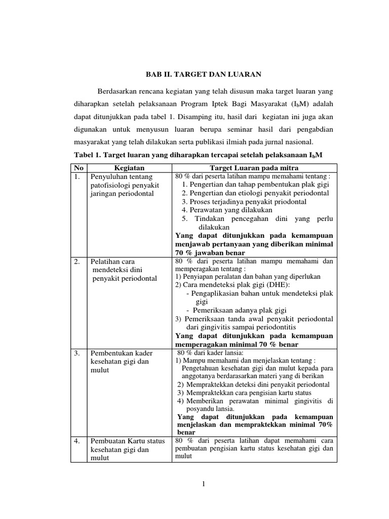 7.target Dan Luaran | PDF