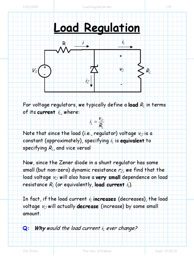Load Regulation | PDF | Electronics | Electronic Engineering