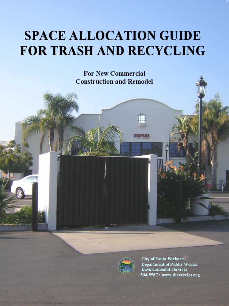 Trash and Recycling Space Allocation Guide | PDF | Recycling | Waste