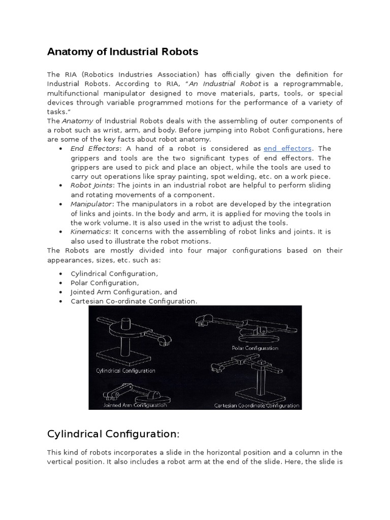 Anatomy of Industrial Robots Explained | PDF | Robot | Robotics