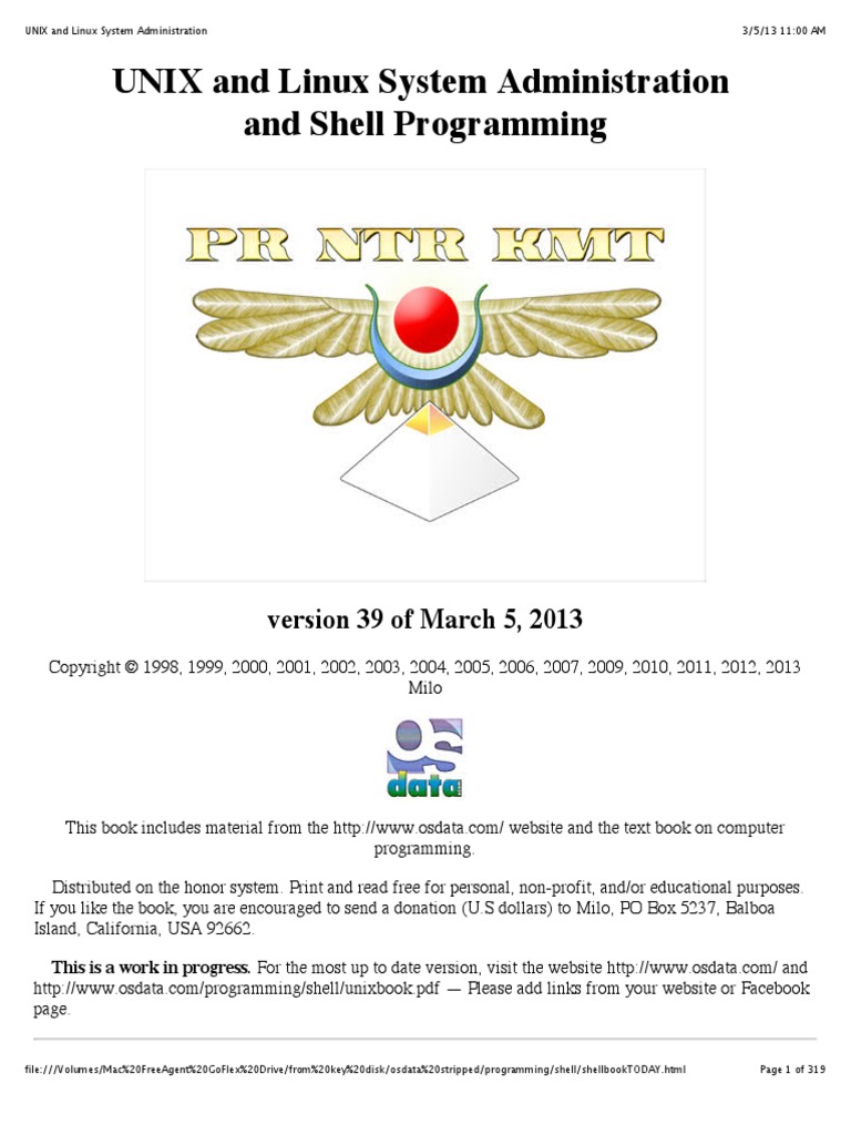 Unix Old Book | PDF | Operating System | Command Line Interface