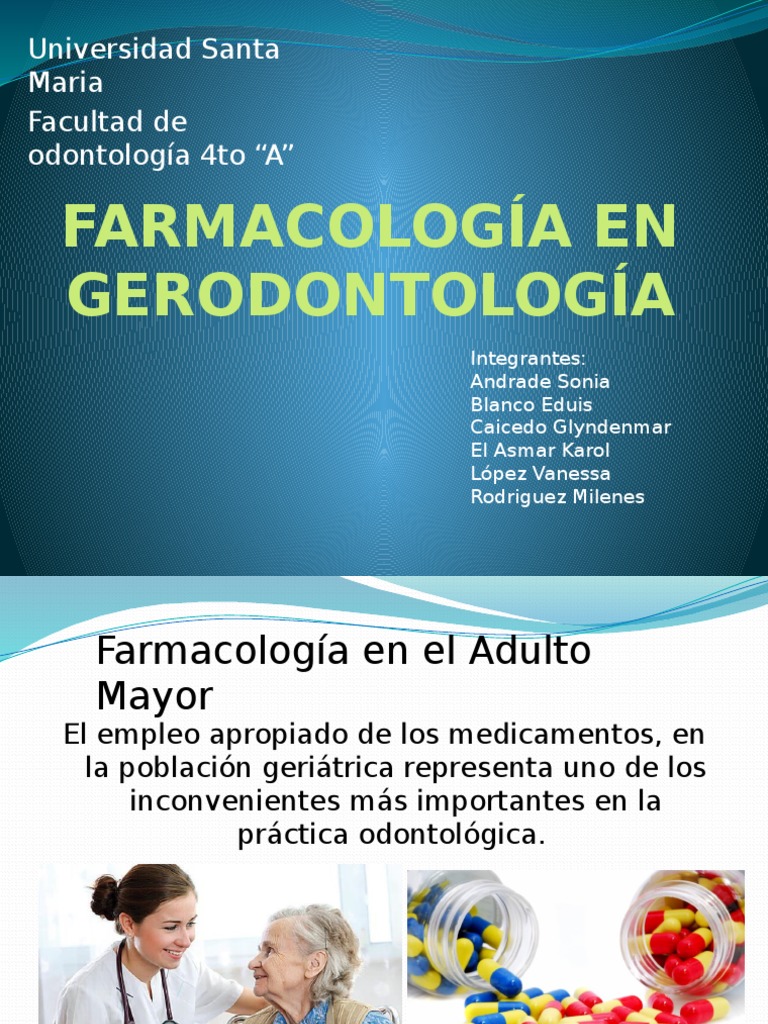 Farmacologia Geriatrica | PDF | Medicamentos con receta | Farmacología