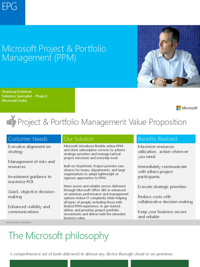 Microsoft Project and Portfolio Management (PPM) - Solution Overview ...