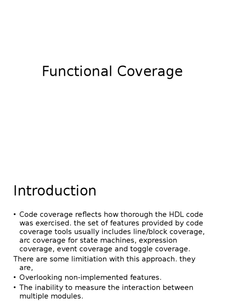 Coverage | PDF | Areas Of Computer Science | Computing