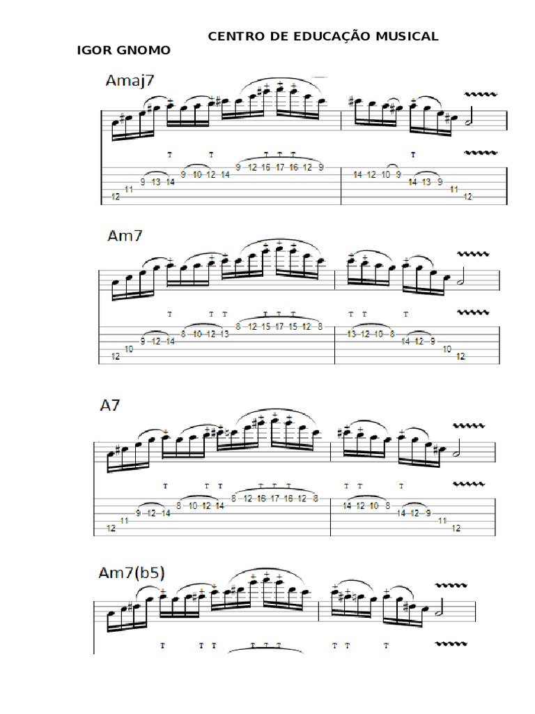 Arpejos para Violão e Guitarra PDF | PDF