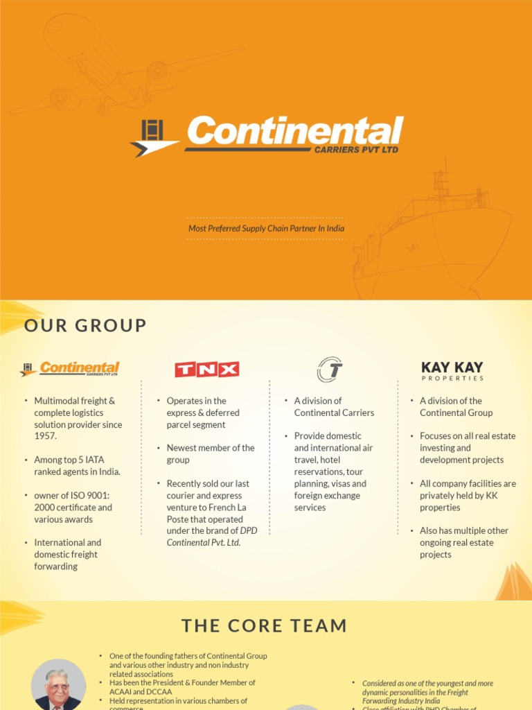 Continental Carriers Profile | PDF | Containerization | Cargo