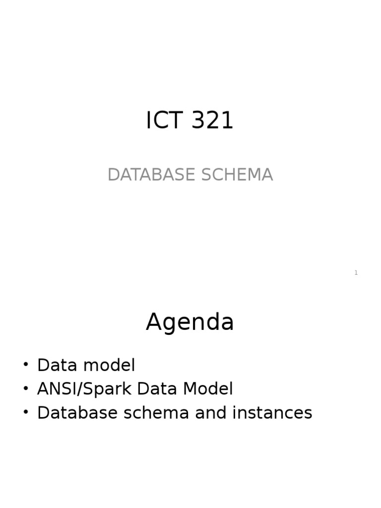 Lecture 8 - Database Schema | Download Free PDF | Data Model | Databases