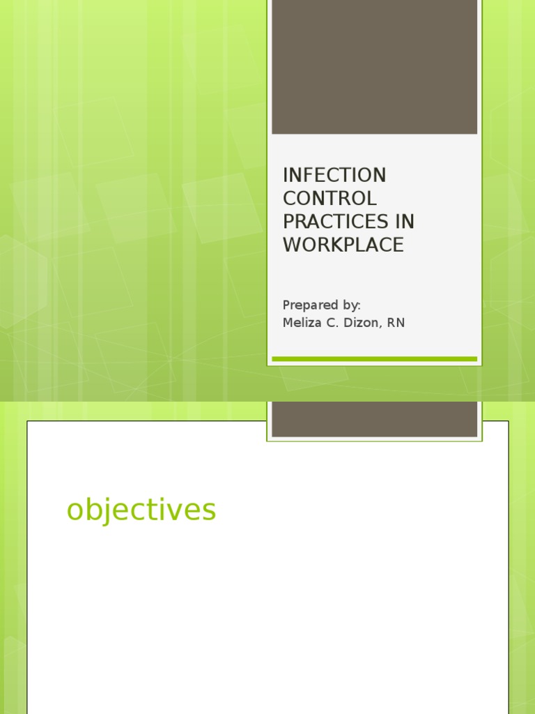 Infection Control Practices Guide | PDF | Infection Control | Infection