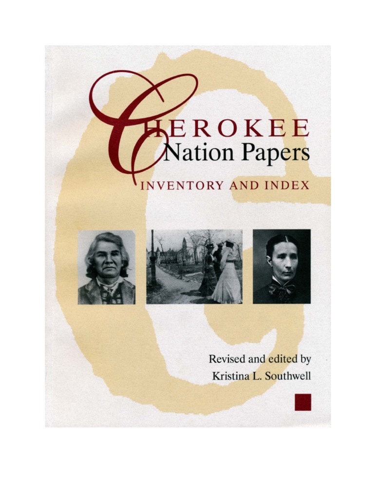 CherokeeNationPapersInventoryandIndex PDF | PDF | Cherokee | Iroquoian ...