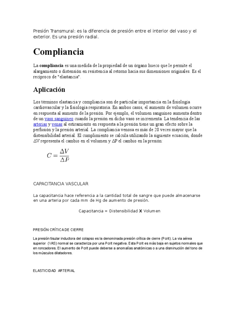 Presión Transmural | PDF | Anatomía humana | Sistema cardiovascular