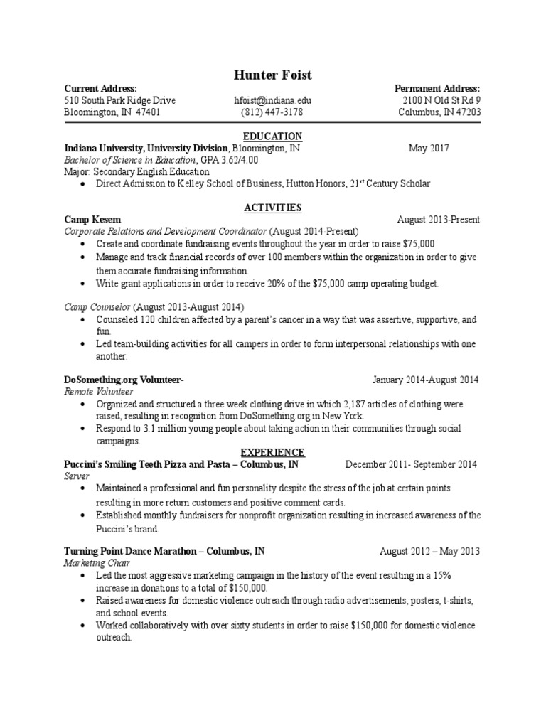 Final Resume | PDF