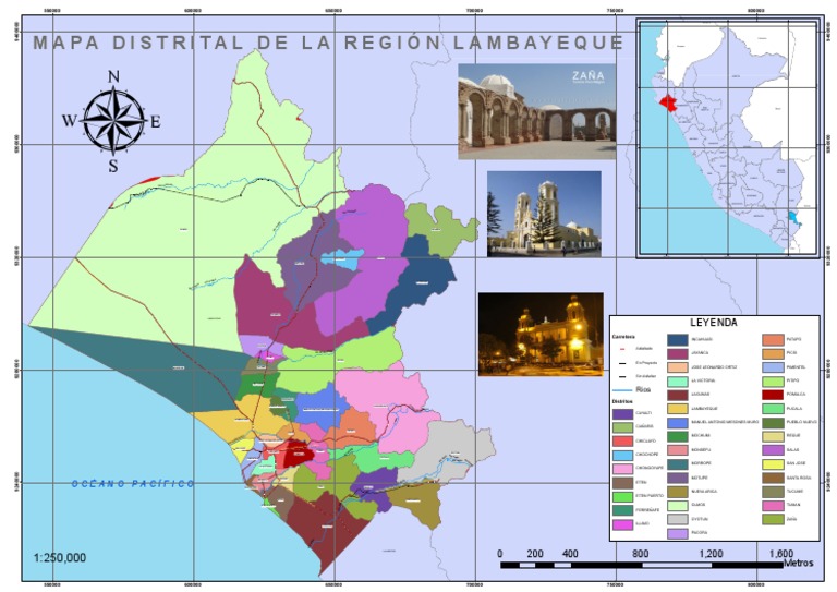 Mapa Distrital de La Región Lambayeque | PDF