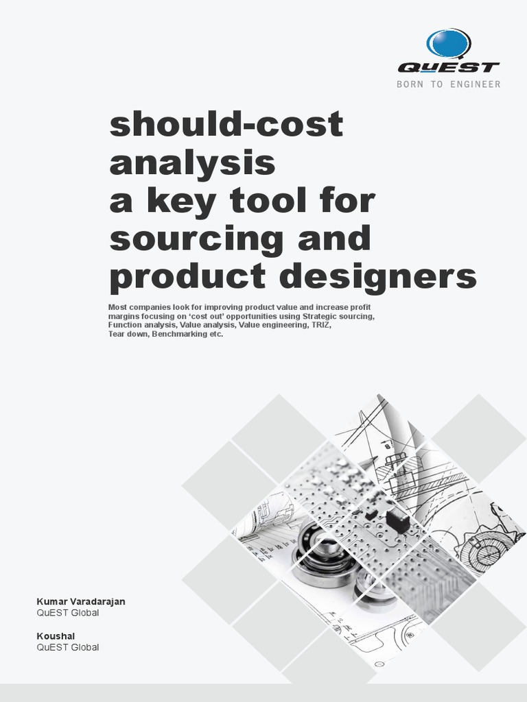 Should Cost Analysis A Key Tool For Sourcing and Product Designers ...
