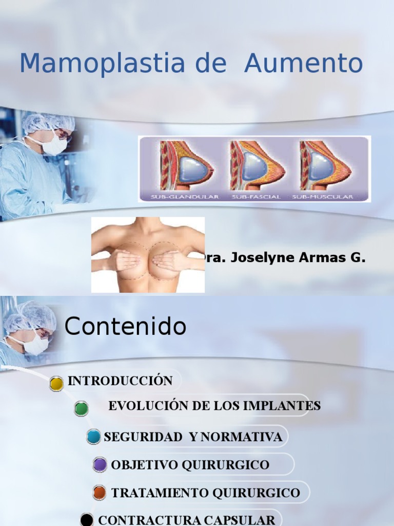 Mamoplastia de Aumento y Contractura Capsular | PDF | Características ...