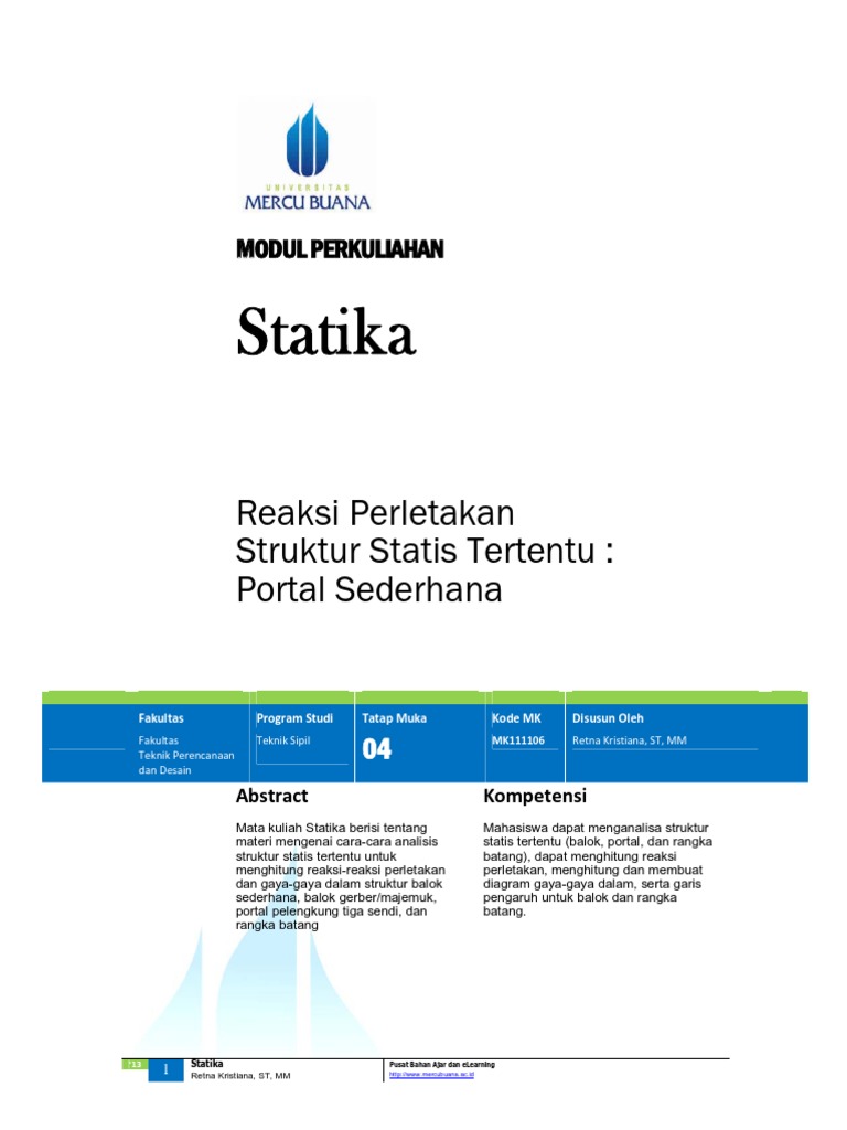 Modul Statika Teknik | PDF