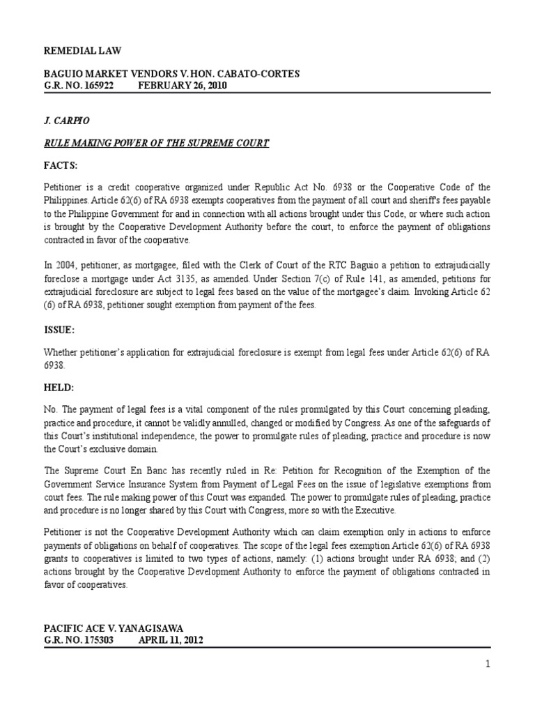 Recent Jurisprudence For Rem | PDF | Surety Bond | Lawsuit