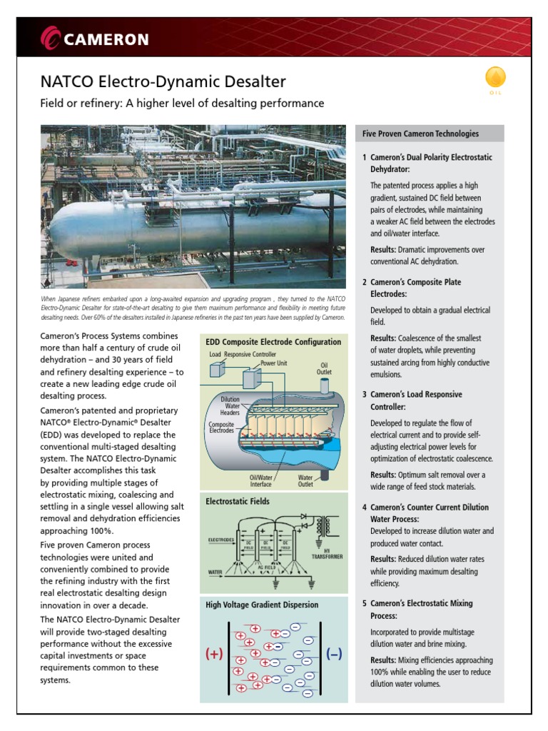 SPT Natco Electro Dynamic Desalter Brochure | PDF | Oil Refinery ...