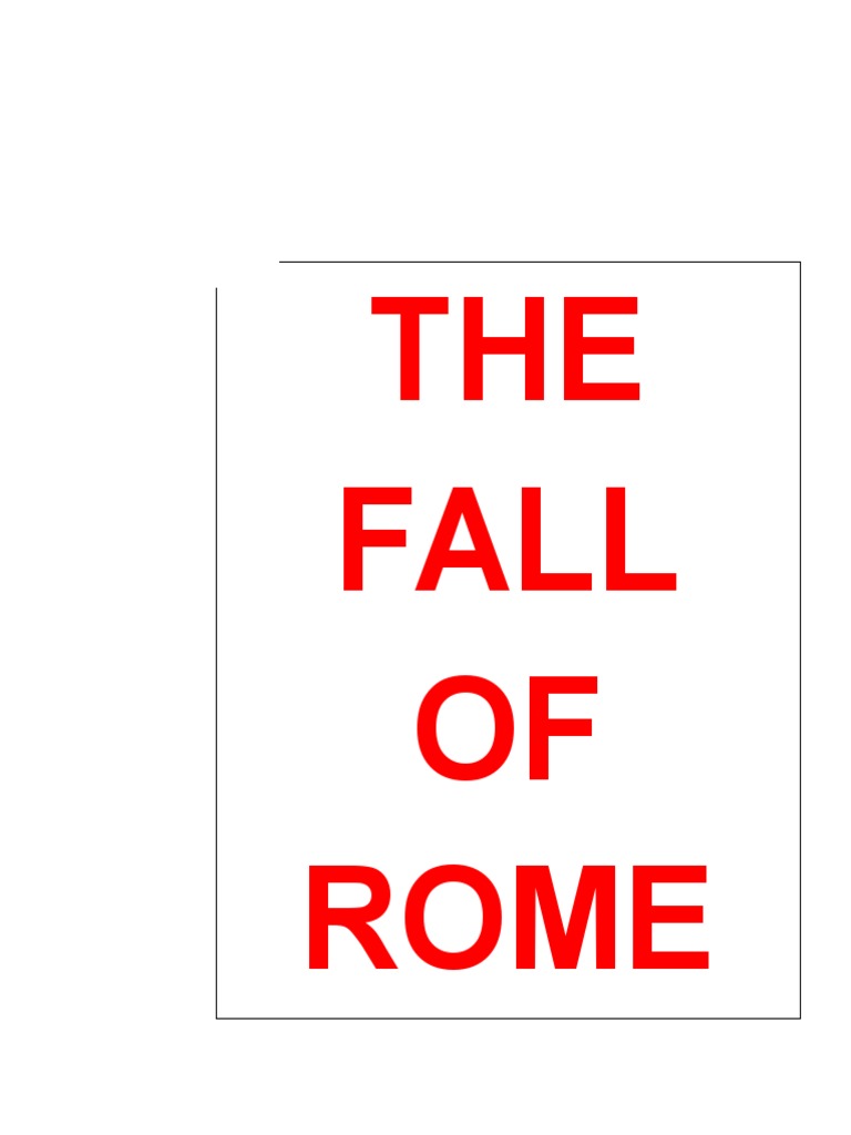 The Fall of Ancient Rome Notes Template Answers | PDF | Byzantine ...