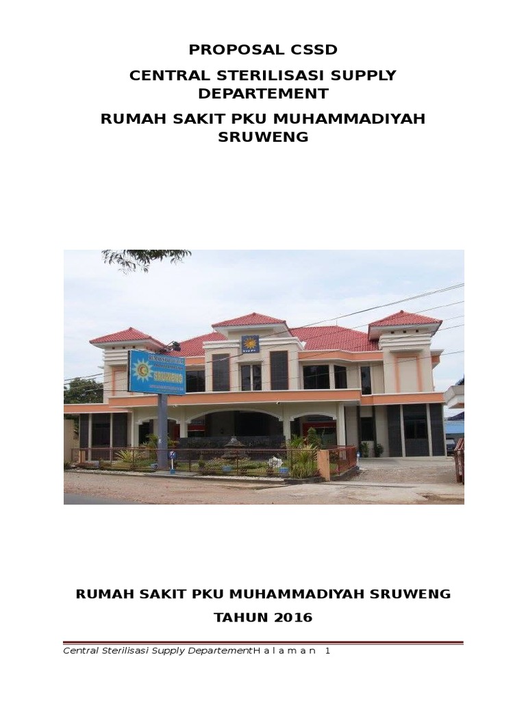 Proposal CSSD Baru | PDF