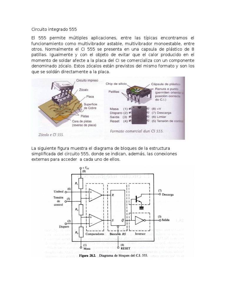 Circuito Integrado 555 | PDF | Transistor | Circuito integrado
