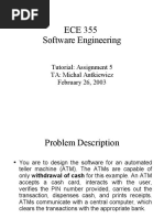 Software Architecture and Design ATM Cas | PDF | Automated Teller ...