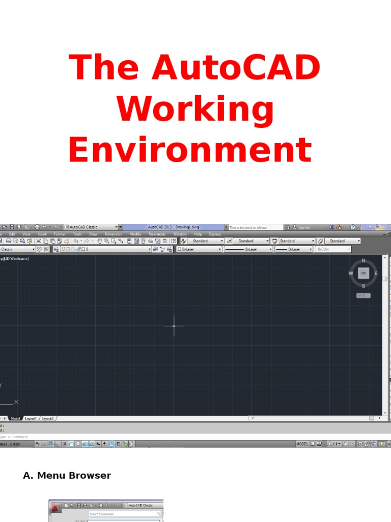 The AutoCAD Working Environment | PDF