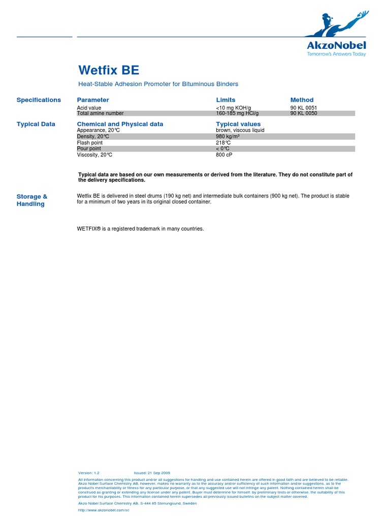 Wetfix BE | PDF