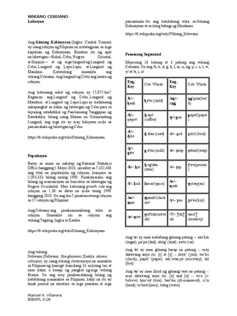 Cebuano | PDF