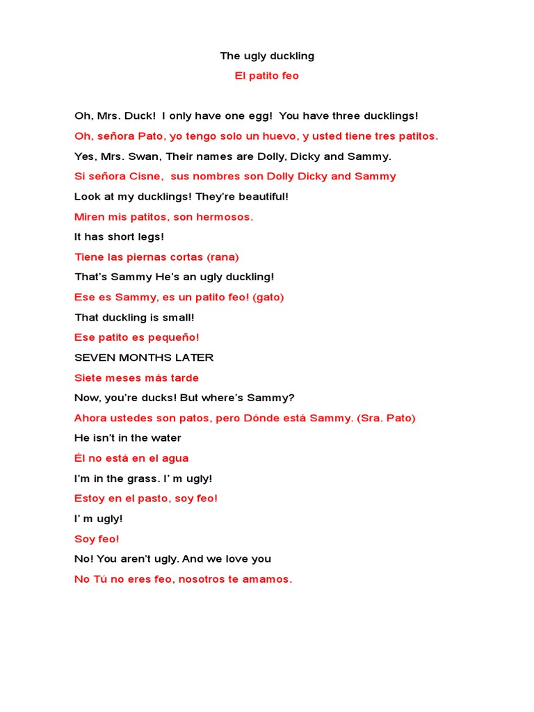 The Ugly Duckling | PDF