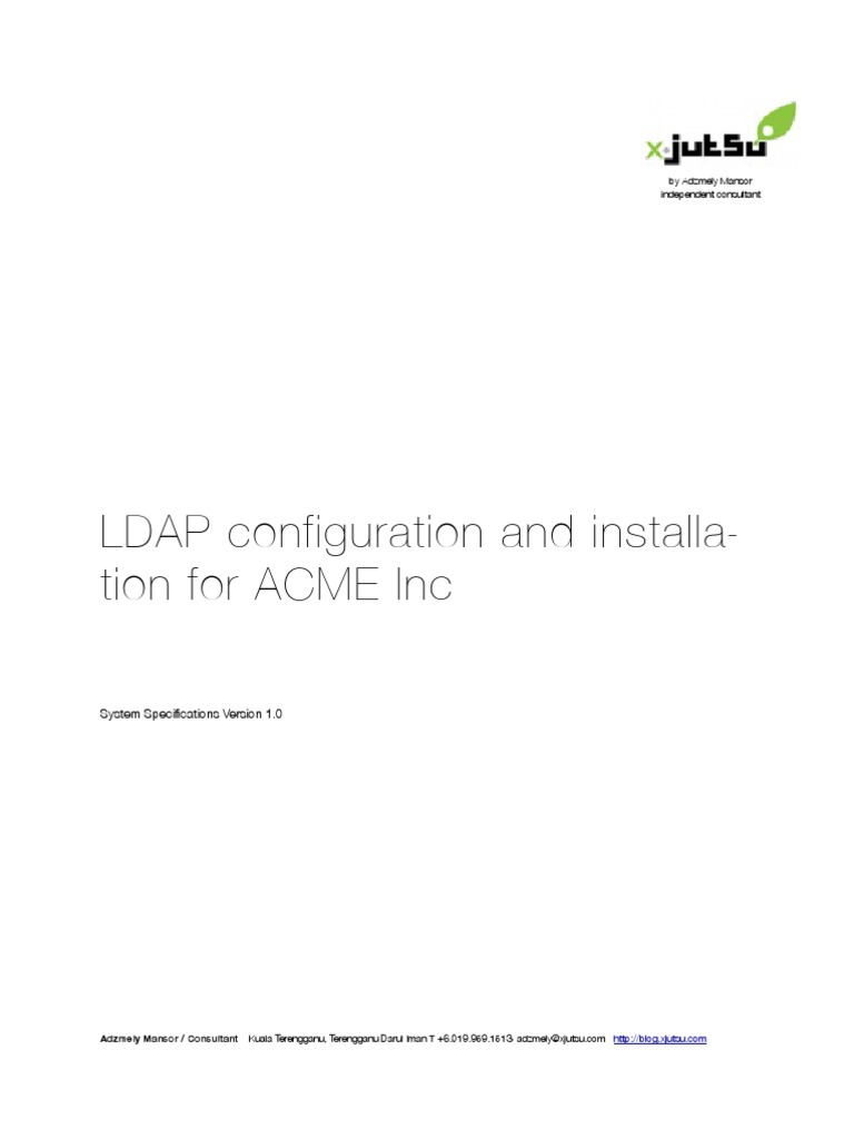 openLDAP Mirror Mode Replication | PDF | Computer Networking | Data
