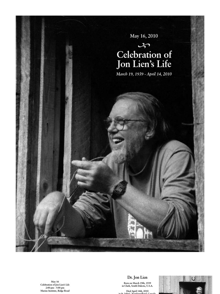 Jon Lien Memorial Program | PDF | Newfoundland And Labrador | Nature