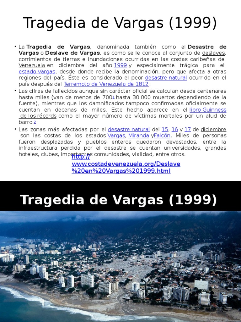 Tragedia de Vargas (1999) | Desastres | Geografía Física