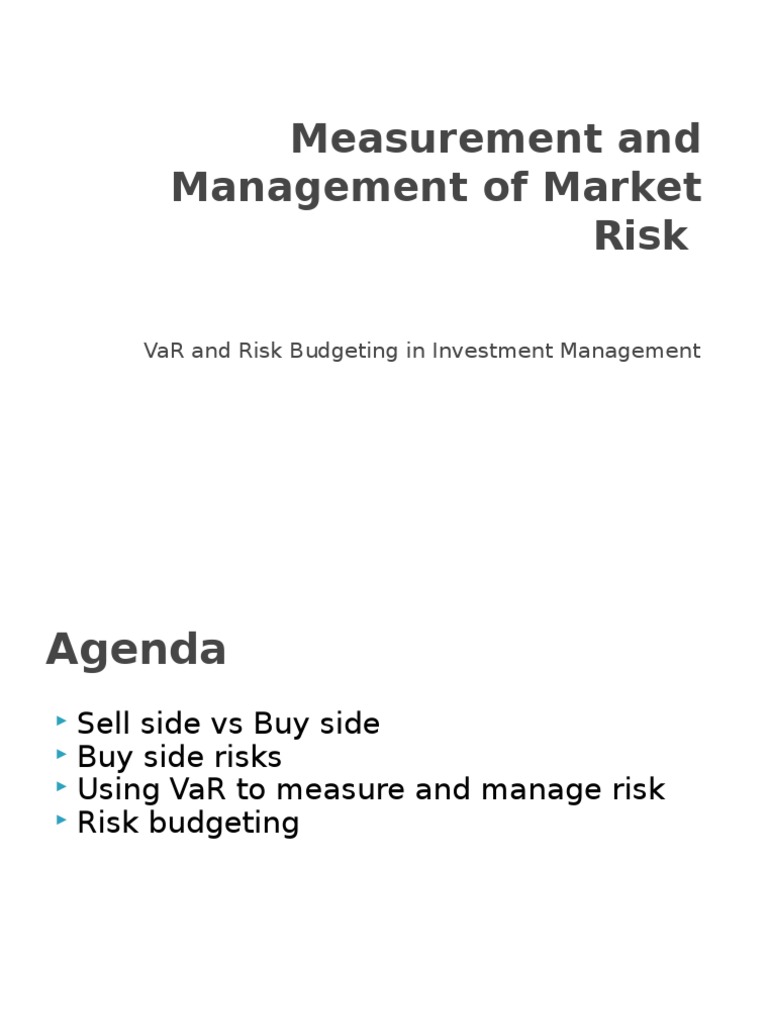 Risk Management | PDF | Investment Management | Investing