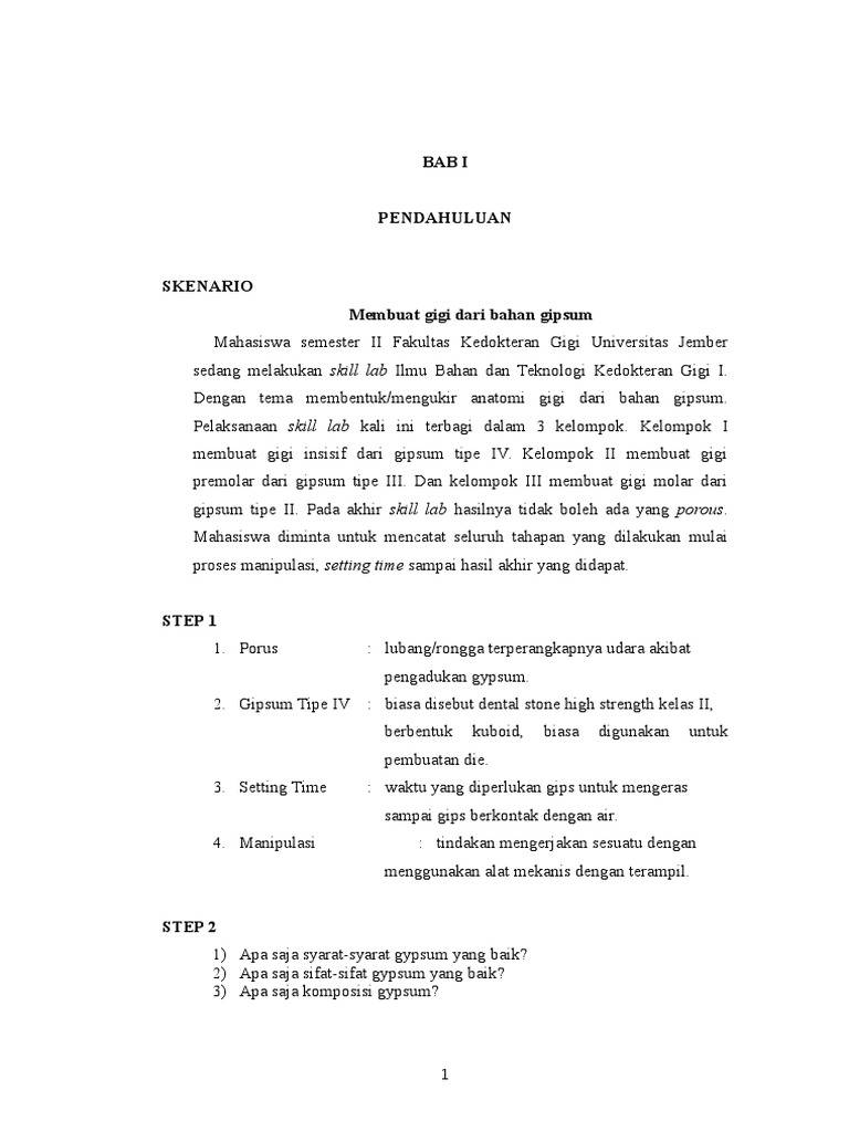Sken 1 Gipsum | PDF | Sains & Matematika | Teknologi & Rekayasa
