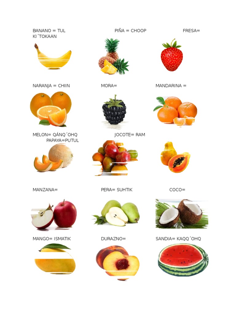 Frutas Q Eqchi | PDF