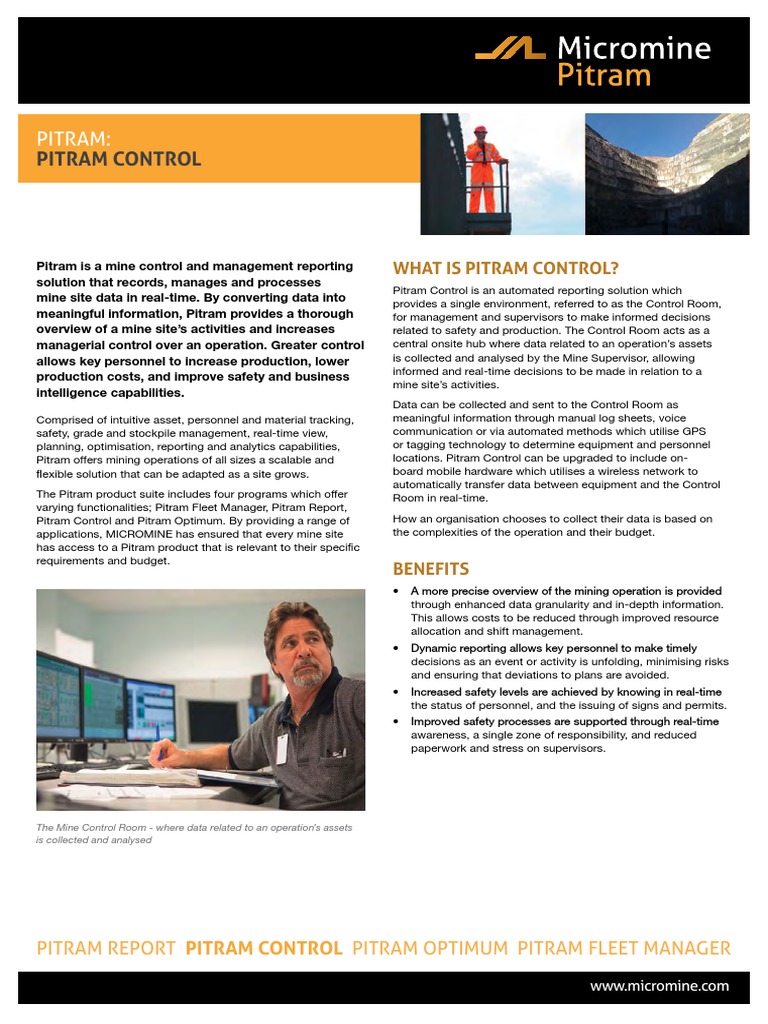 Pitram Control | PDF | Global Positioning System | Mining