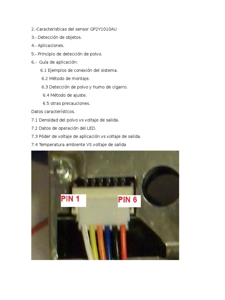 Manual de Uso Sharp GP2Y1010 | PDF | Diodo emisor de luz | Microcontrolador