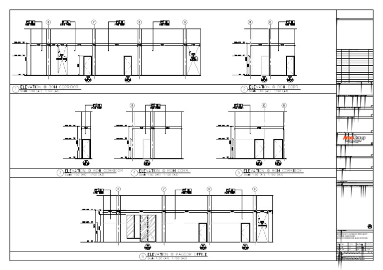 Boracay Casino Project Lower Ground Boh Corridor Elevations: A 00/00 ...