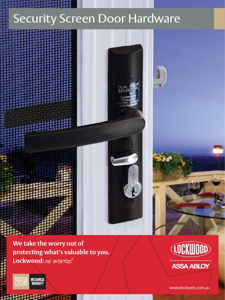 Lockwood Security Screen Door Hardware Catalogue | PDF | Door | Components