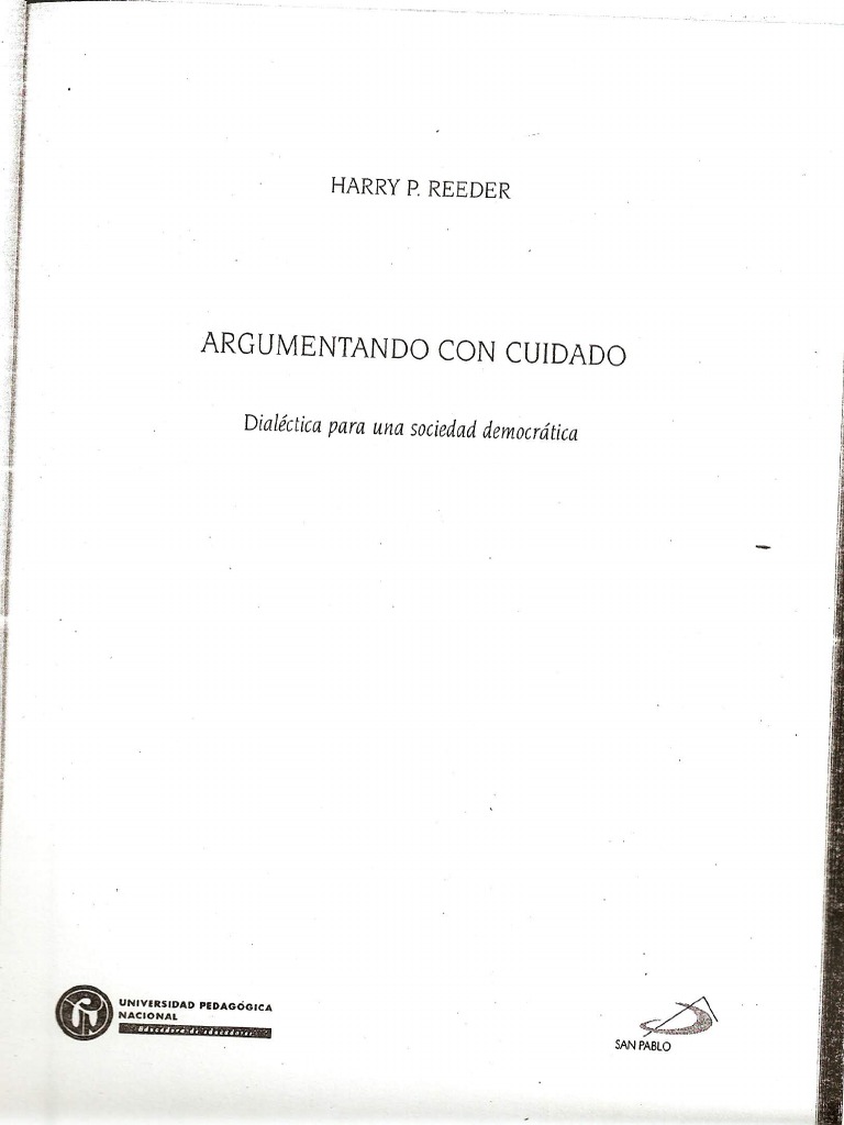 Reeder - Argumentando Con Cuidado Capitulo II | PDF
