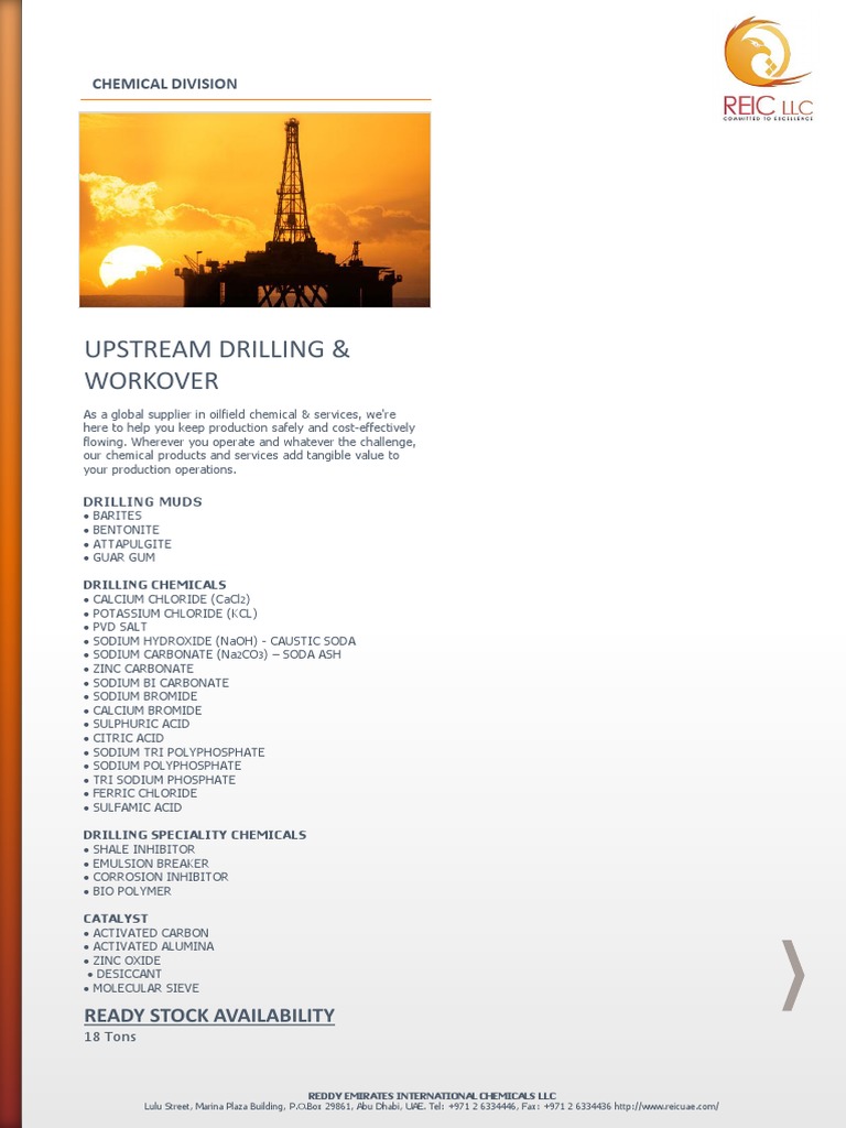 Reic Brochure Company Upstream Drilling & Workover | PDF