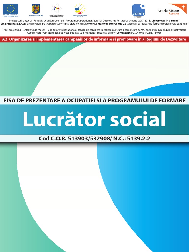 Fisa Post Lucrator Social | PDF