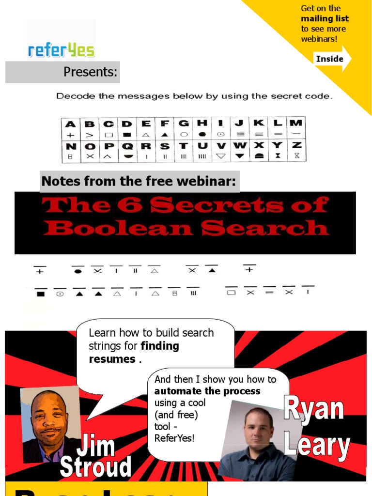 Boolean Secrets | PDF | Résumé | Computing