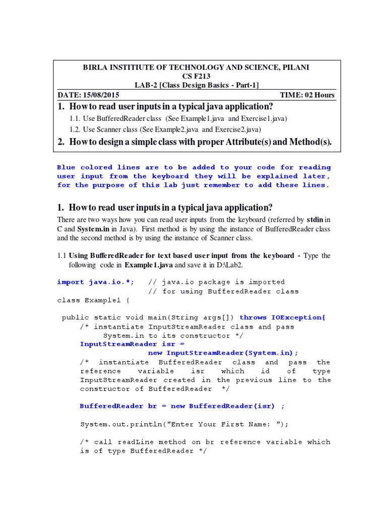 Java Lab 02 Updated Pdf Pdf Java Programming Language Method 1514