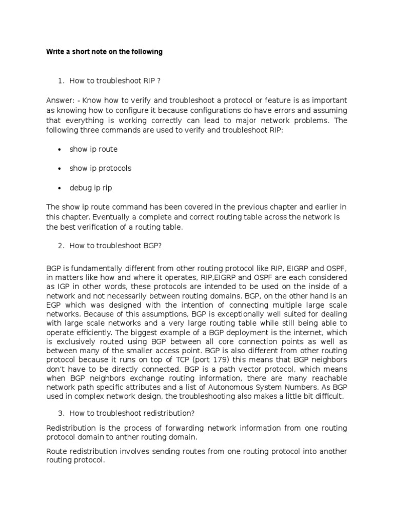 Write A Short Note On The Following | PDF | Port (Computer Networking ...