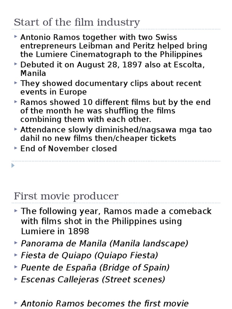 History of Philippine Cinema | PDF