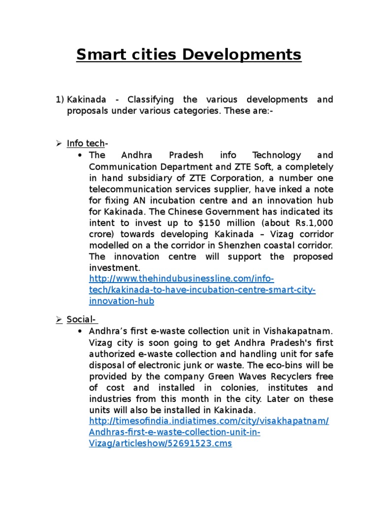 Smart Cities Developments | PDF | Transport | Business