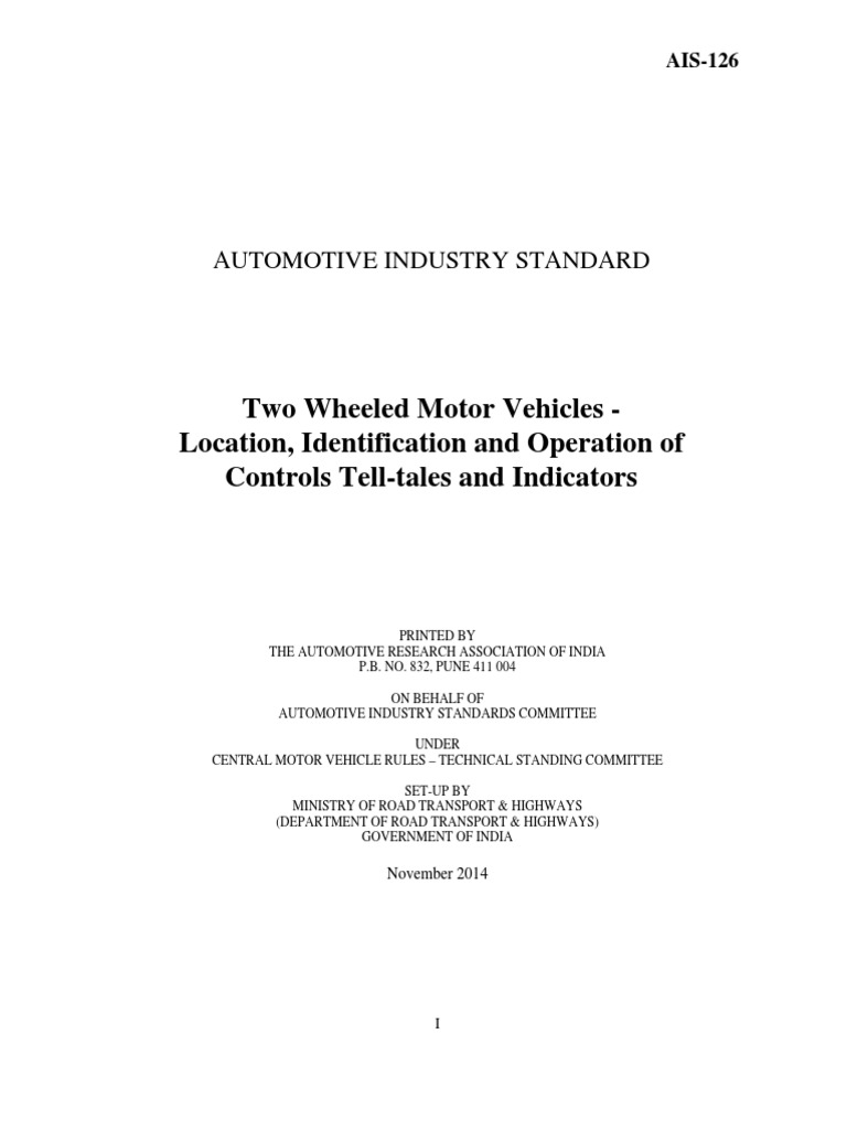 Arai in Ais 126 2014 | PDF | Verification And Validation | Clutch